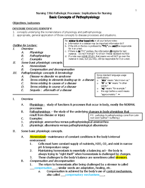 Pathophysiology study notes for testing - (CHAPTER 22) KEY POINTS An ...