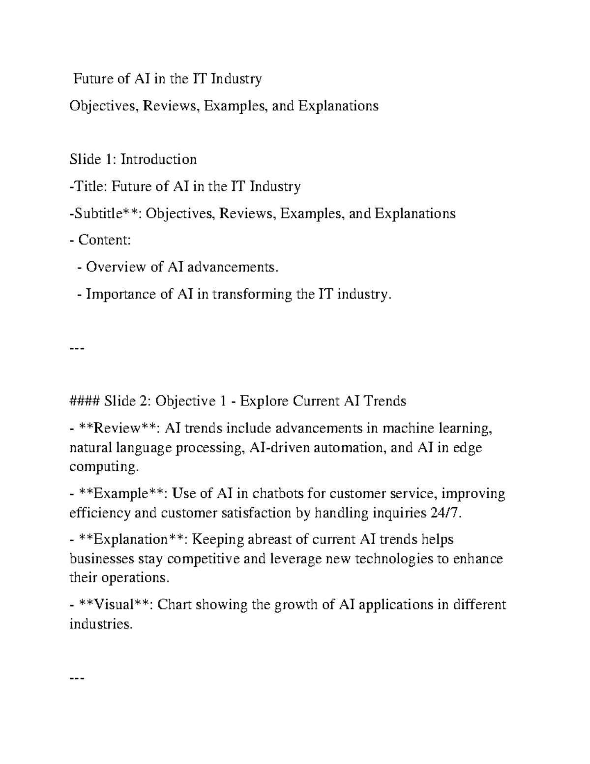 Future of AI in the IT Industry - Future of AI in the IT Industry ...