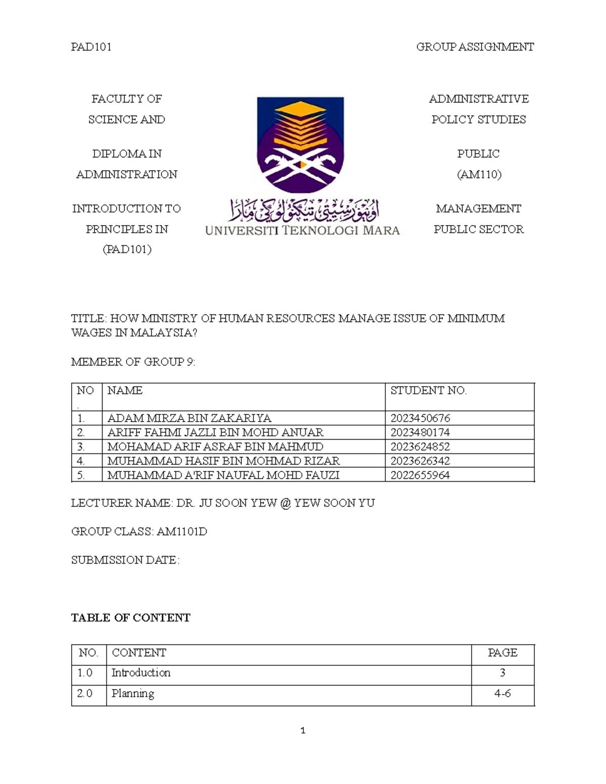 Faculty OF Administrative Science AND Policy Studies - FACULTY OF ...