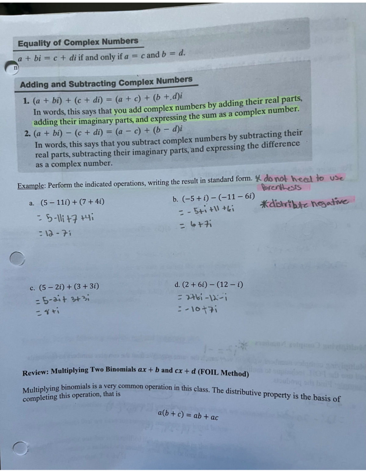 IMG 6381 - complex numbers - Studocu