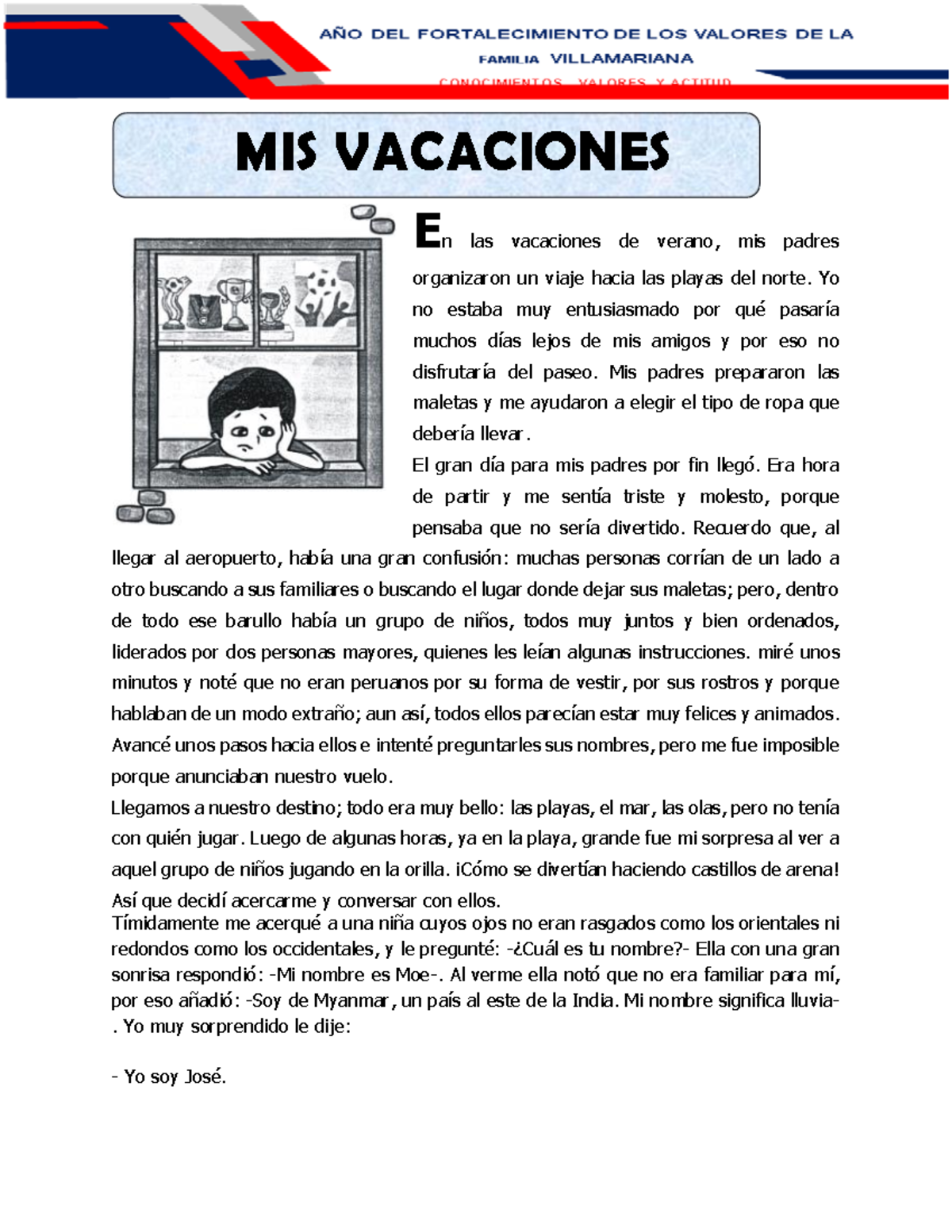 En las vacaciones - esto es para los niños de primaria - En las ...