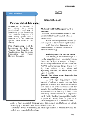 UNIT-3 - lecture notes - UNIT-III Mining Frequent Patterns ...