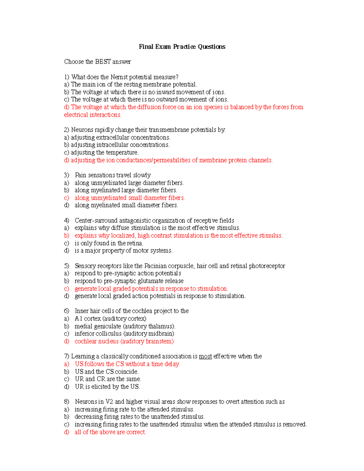 Final Exam Practice Questions- Answers- Marked - Final Exam Practice ...