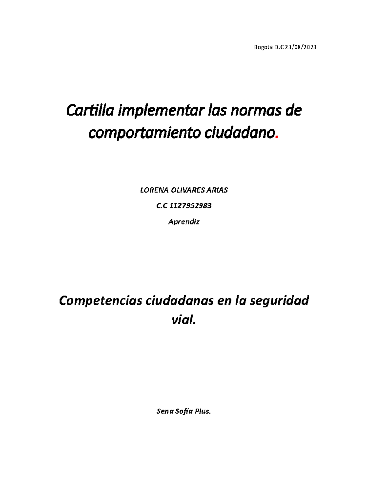 Lore arias - competencias laboral - Bogotá D 23 /08/ Cartilla ...