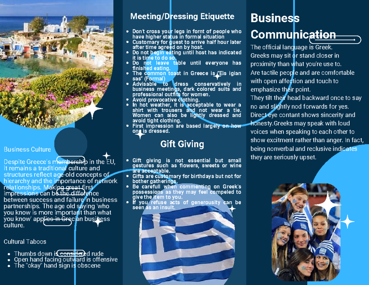 Brown Creative Travel Adventure Trifold Brochure - Greece Business ...