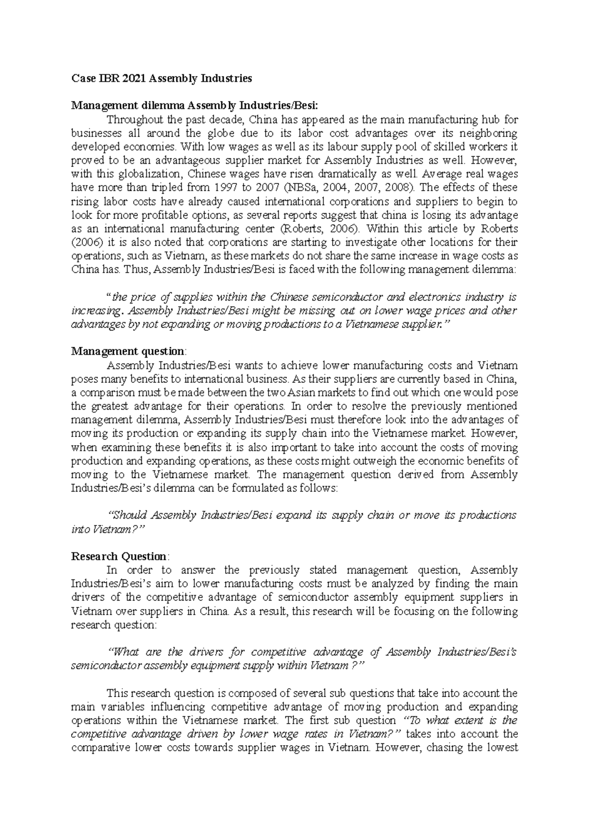 Case IBR 2021 Assembly Industries - Case IBR 2021 Assembly Industries ...