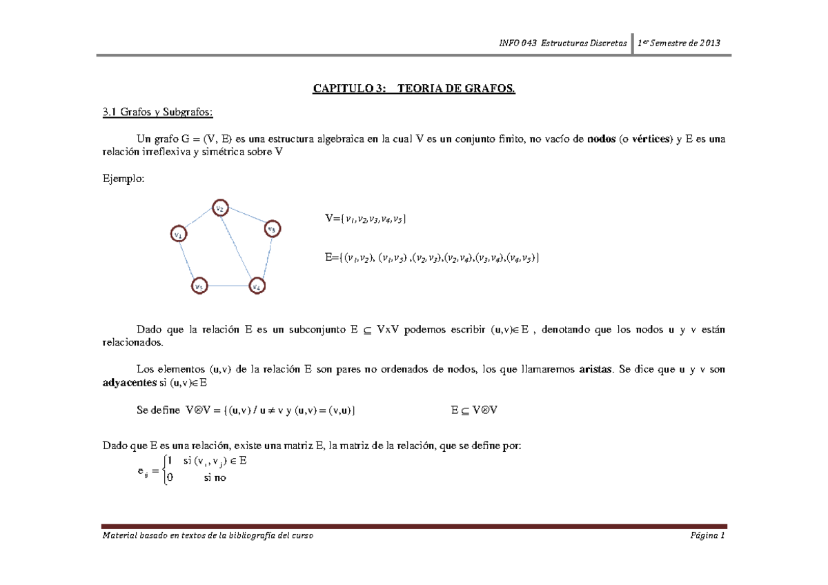 Teoria-de-grafos - Teoria de grafos - CAPITULO 3: TEORIA DE GRAFOS. 3 ...