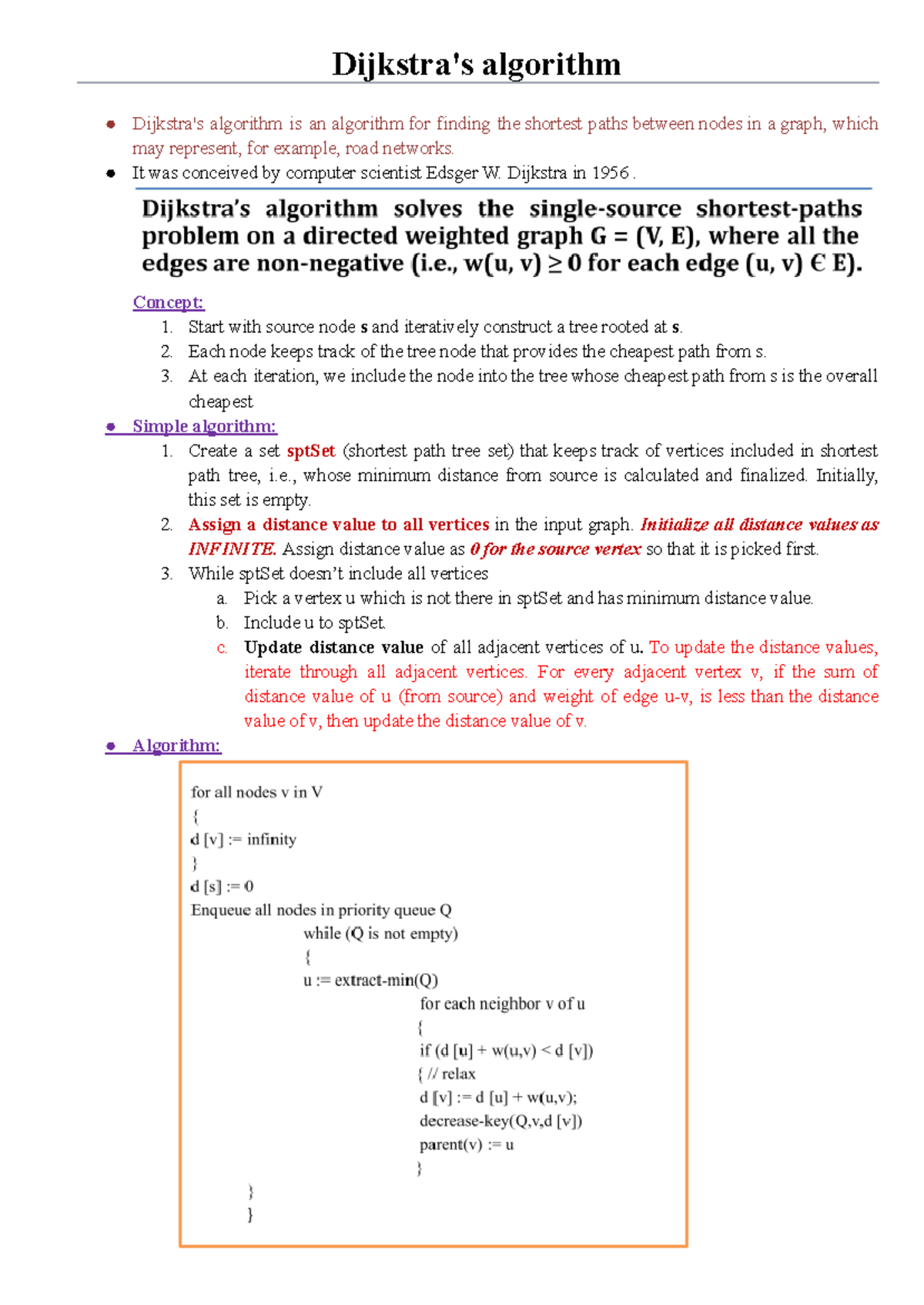 Dijkstras Algorithm It Was Conceived By Computer Scientist Edsger W 9764