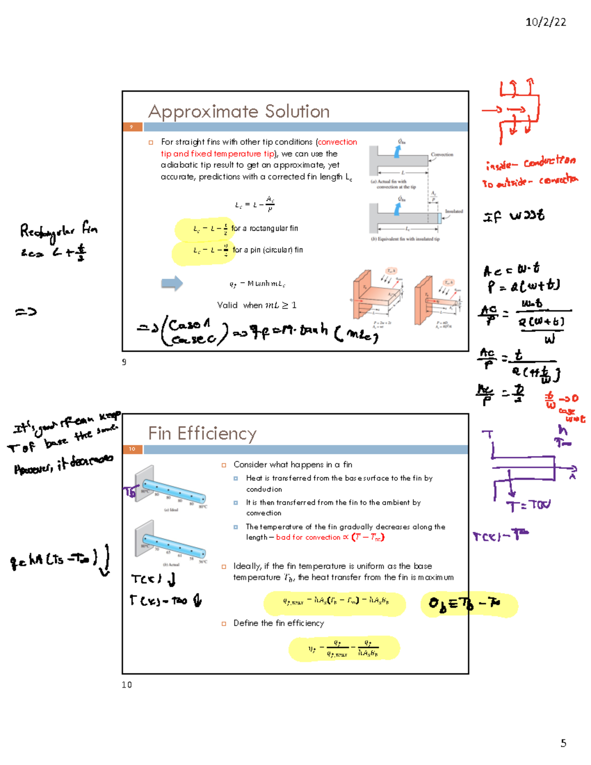 Pt2 Lecture 11 Fin Analysis Part 2 - ̈ For straight fins with other tip ...