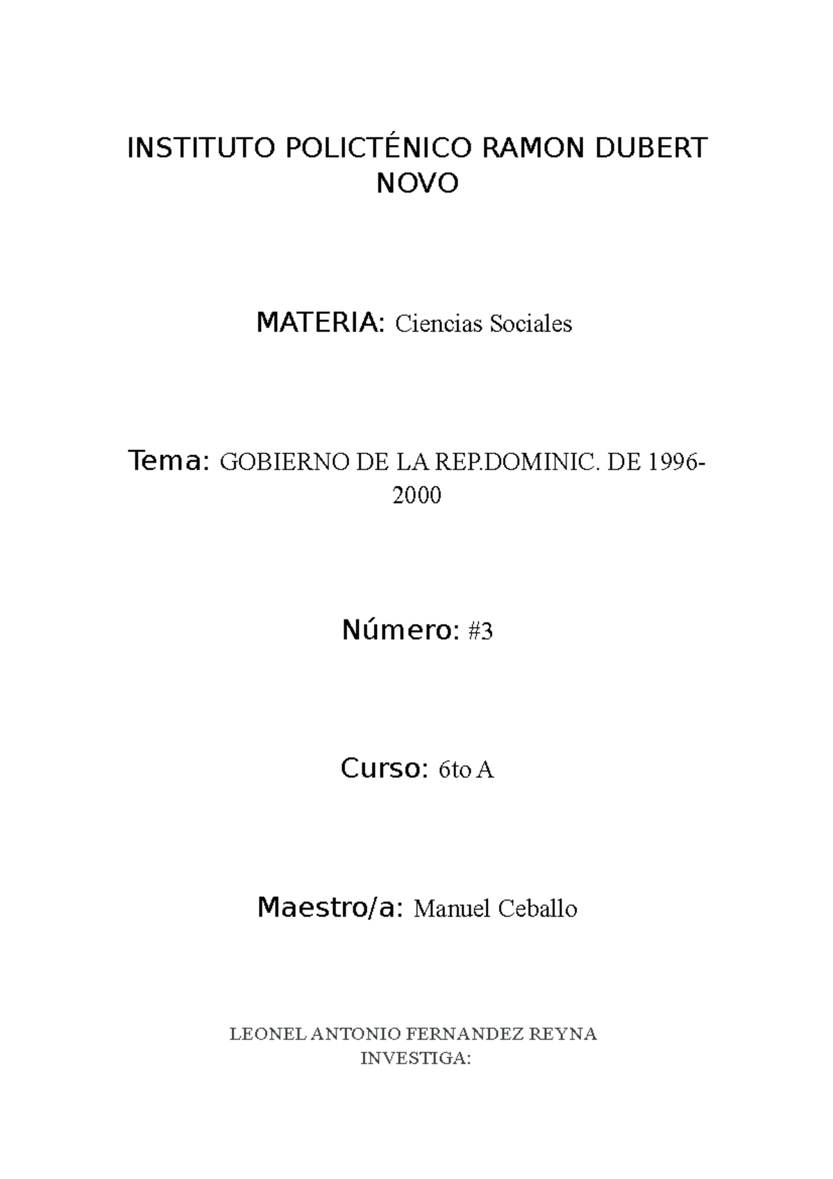 1996-2000 - Sobre la ciencia sociales - INSTITUTO POLICTÉNICO RAMON ...