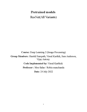 Pretrained Model ( Report + Code ) Part 4/4 - VGG - Pretrained models ...