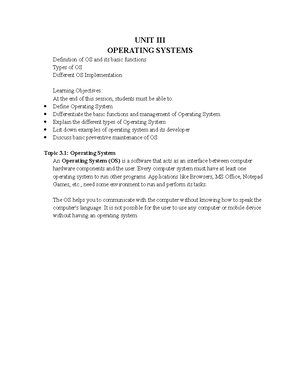 Computer UNIT I - UNIT I BASIC COMPUTER CONCEPTS INTRODUCTION This topic will introduce computer ...