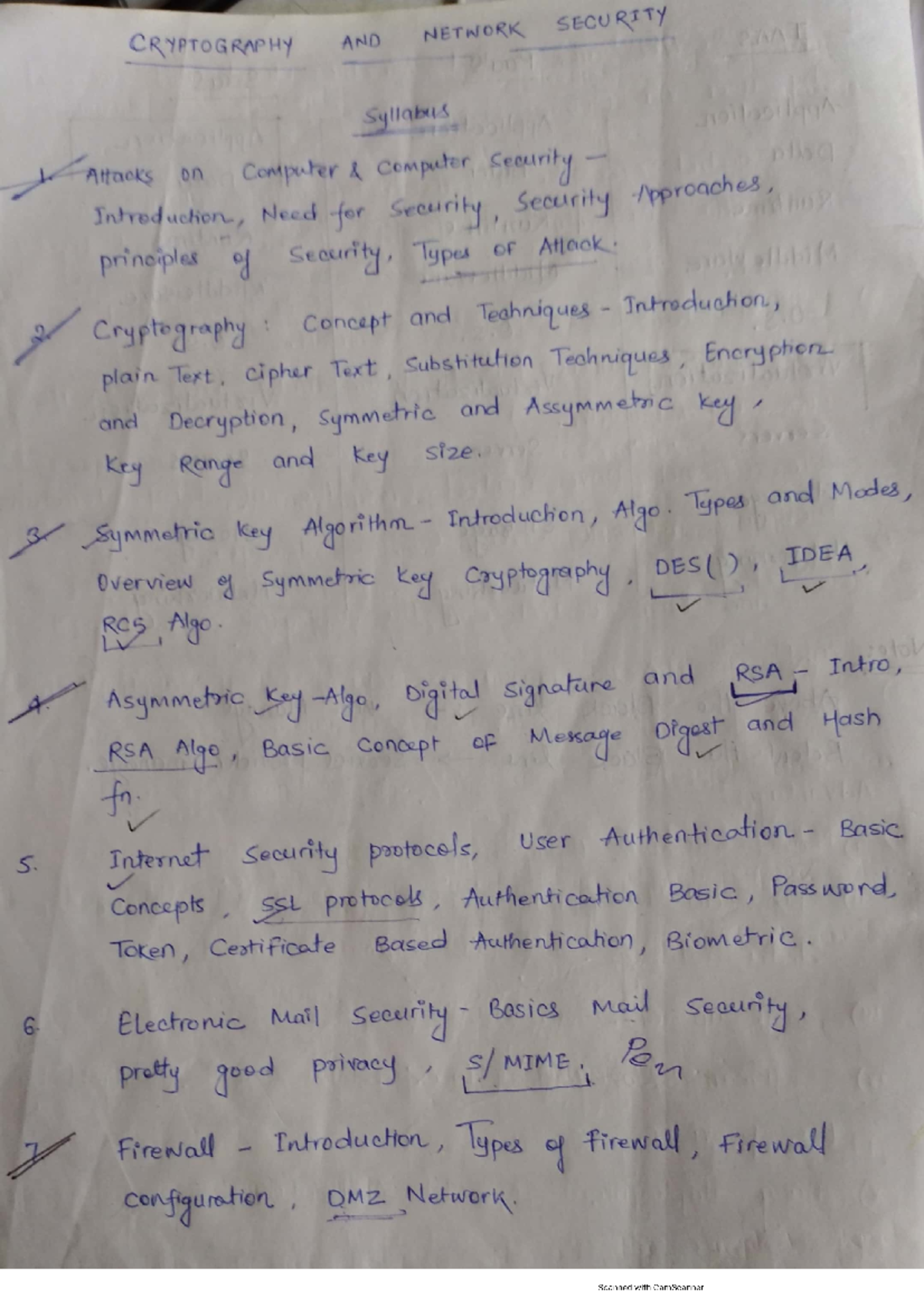 Cryptography - NOTES - CRYPTOGRAPHY AND NETWORK SECURITY Syllabus to ...