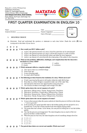 Thesis MAED - Dr. Gloria D. Lacson Foundation Colleges, Inc. Castellano ...