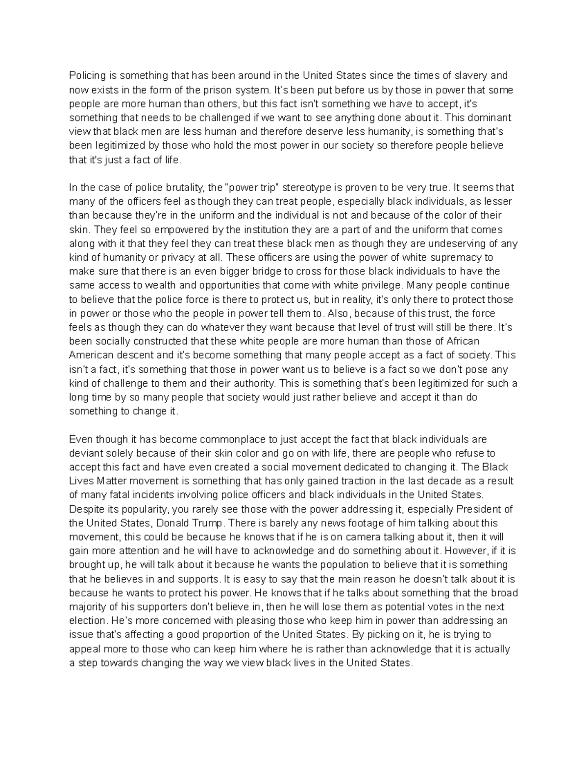 The Problem of the Intersection of Race and Gender in the American ...