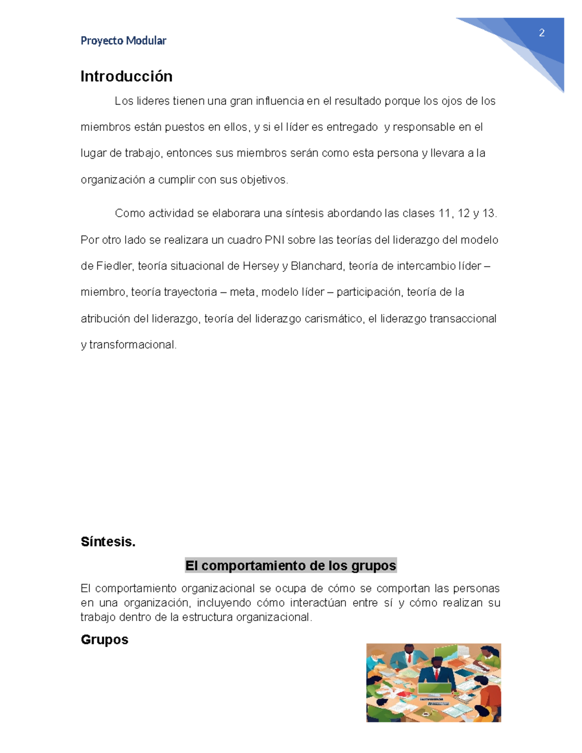 Proyecto Modular-Comportamiento Organizacional - Proyecto Modular ...