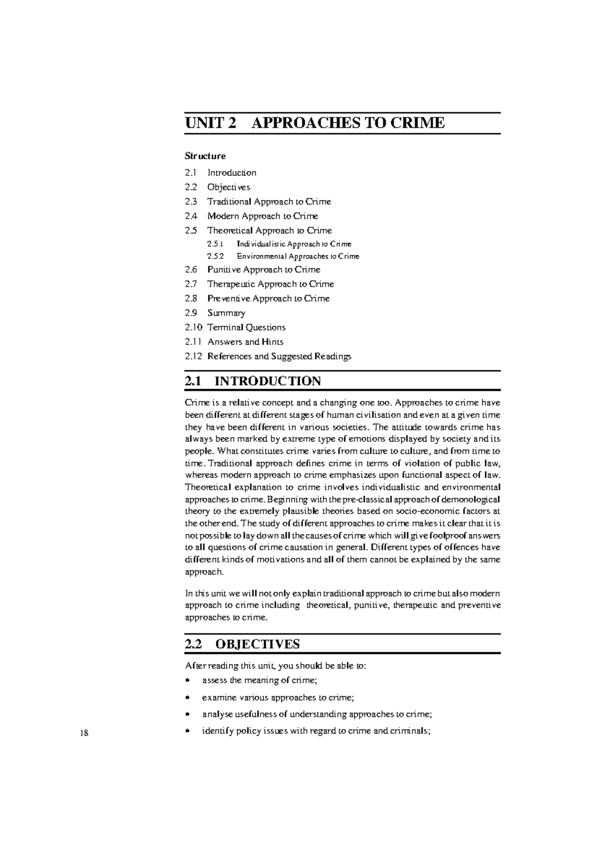 Unit-2 - forensic psych - Basic Issues UNIT 2 APPROACHES TO CRIME ...