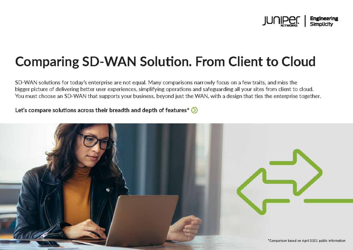 Juniper SD-WAN Comparison Guide v3 210505 - *Comparison based on March ...