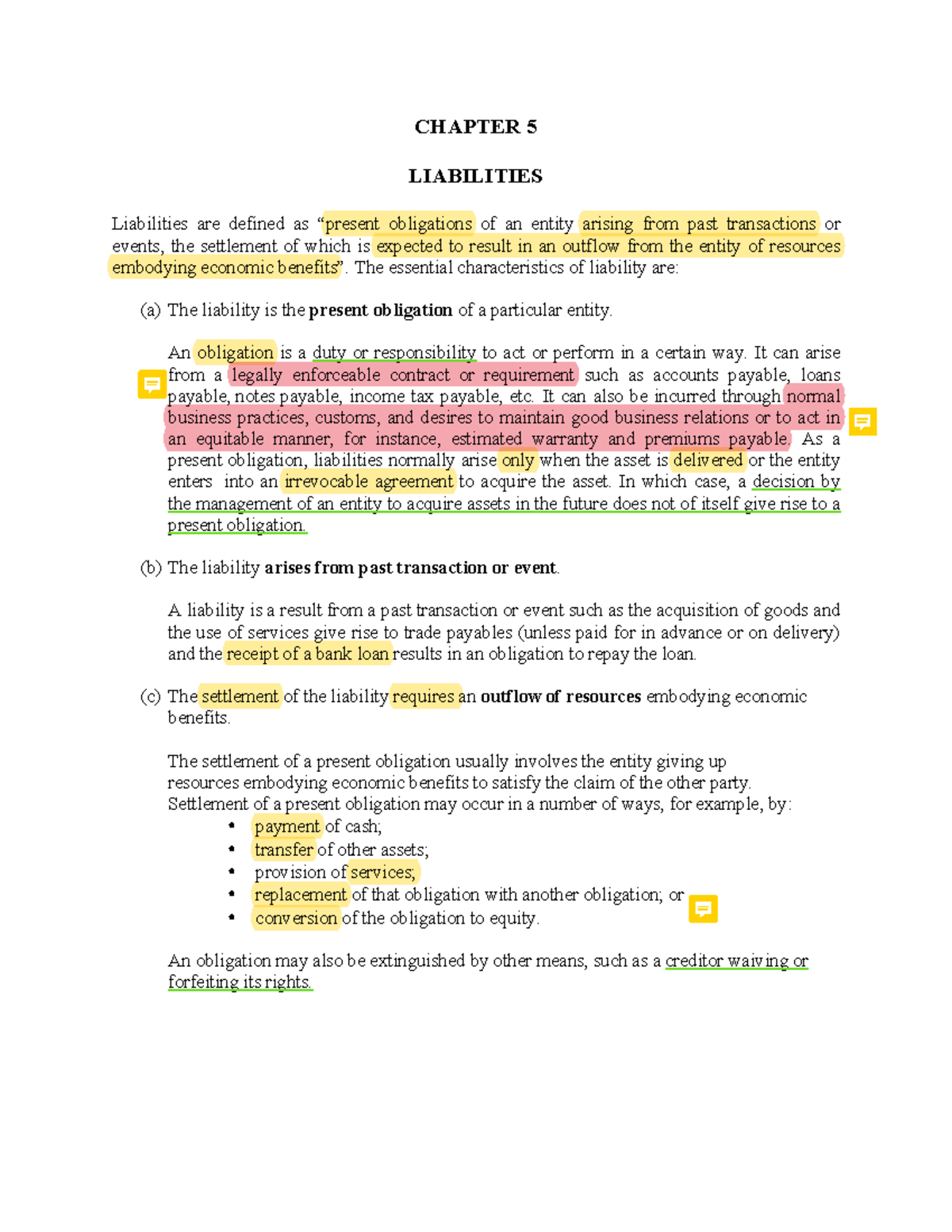 Chapter 5 Liabilities - INTERMEDIATE ACCOUNTING FOR BSA - CHAPTER 5 ...