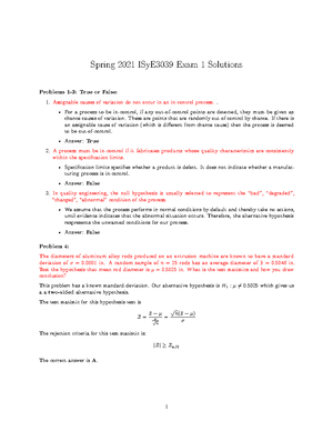 MOCK EXAM NUMBER 1 - MATH 2420 - Studocu
