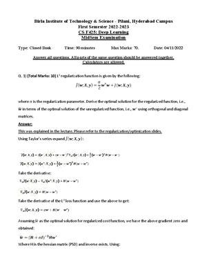 DL technkowledge - deep learning notes - Deep Learning - Studocu