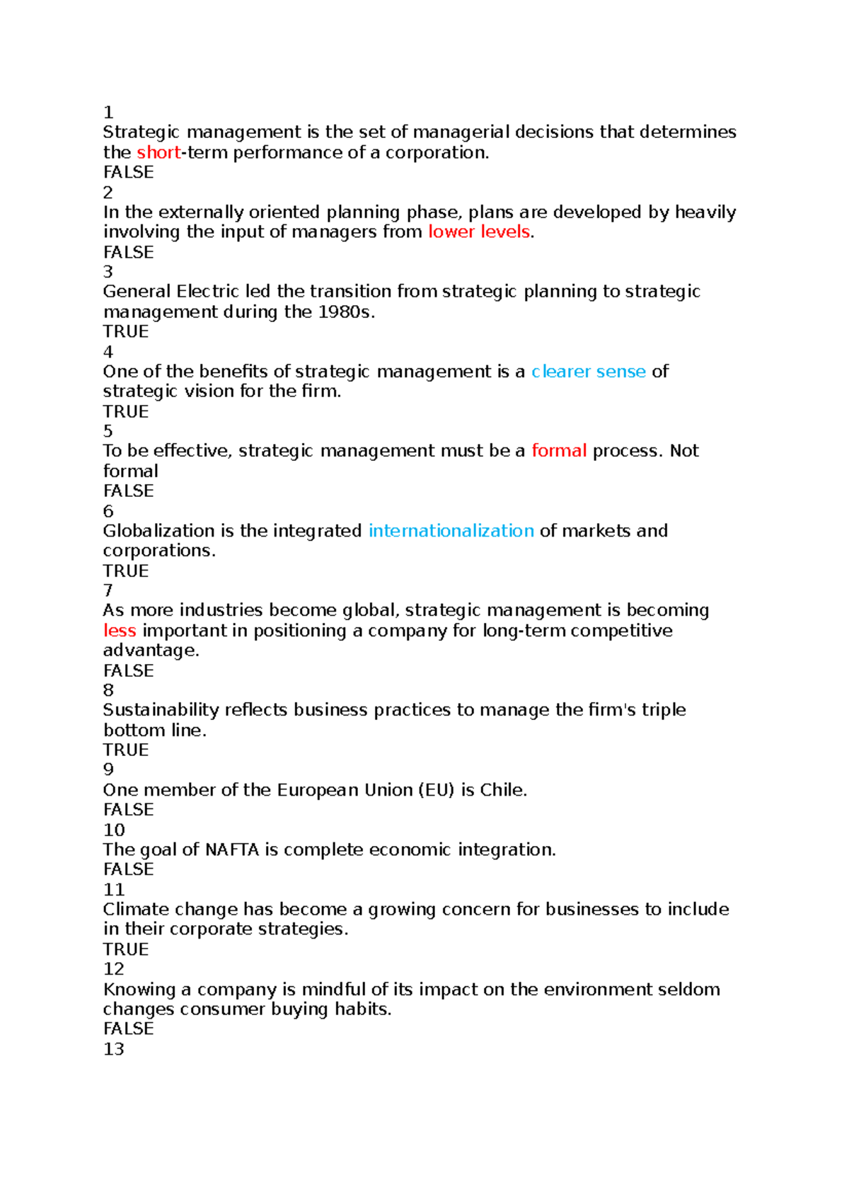 Strategic Management and Business Policy Strategic Management and ...