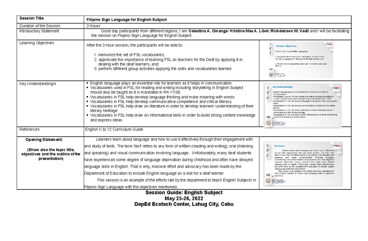Session Guide English Group Session Title Filipino Sign Language For session-guide-english-group-session-title-filipino-sign-language-for