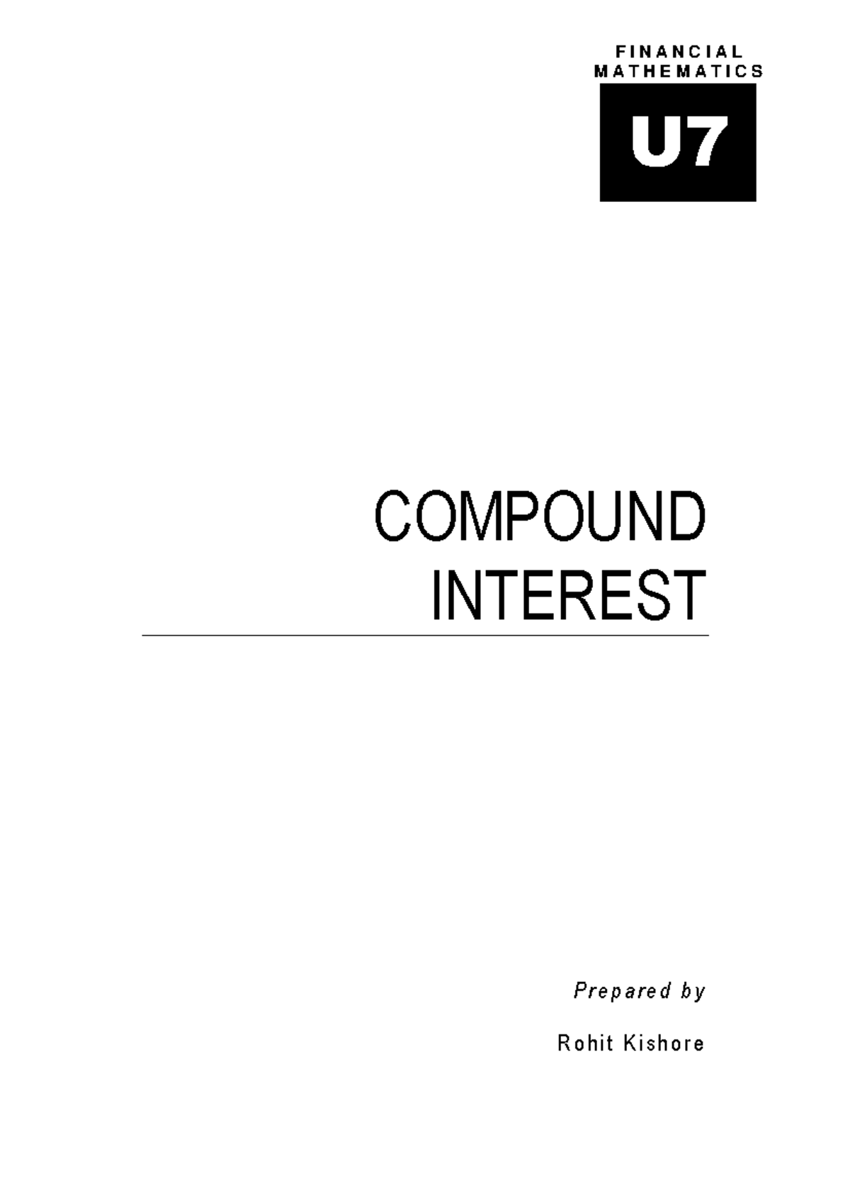 FM101 Unit 7 25-04 - - Studocu