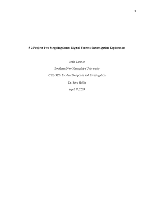 CYB 320 Module Two Activity Worksheet - 2-2 Activity: Forensic Law ...