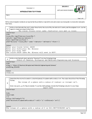 DS100 Worksheet 3 - hehehe - Worksheet 3 STATISTICAL THINKING IN PYTHON ...
