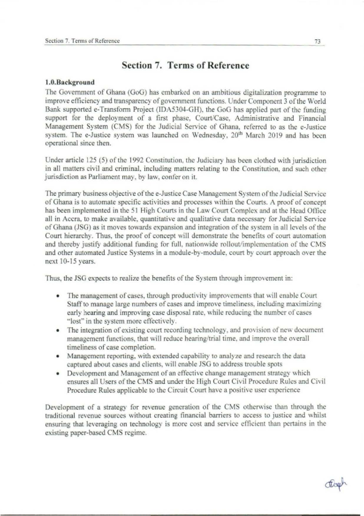 Td R-EN - To grow - Section 7. Tenns of Rererence 73 Section 7. Term s ...