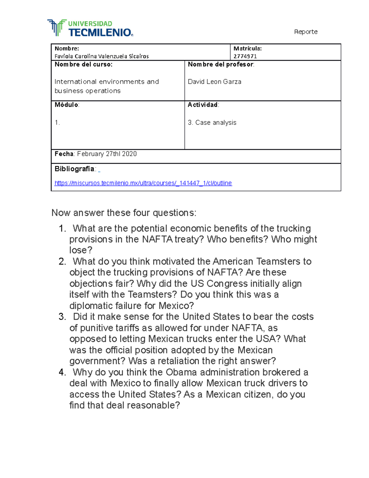 Actividad 3 - wefwef - Reporte Nombre: Faviola Carolina Valenzuela ...