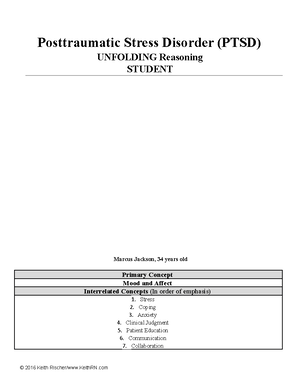 Anorexia case study - Eating Disorder/Electrolyte Imbalances Mandy ...