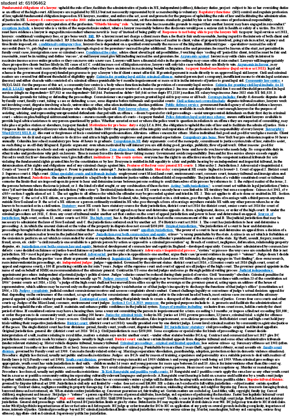 Law cheet sheet - Fundamental obligations of a lawyer: uphold the rule ...