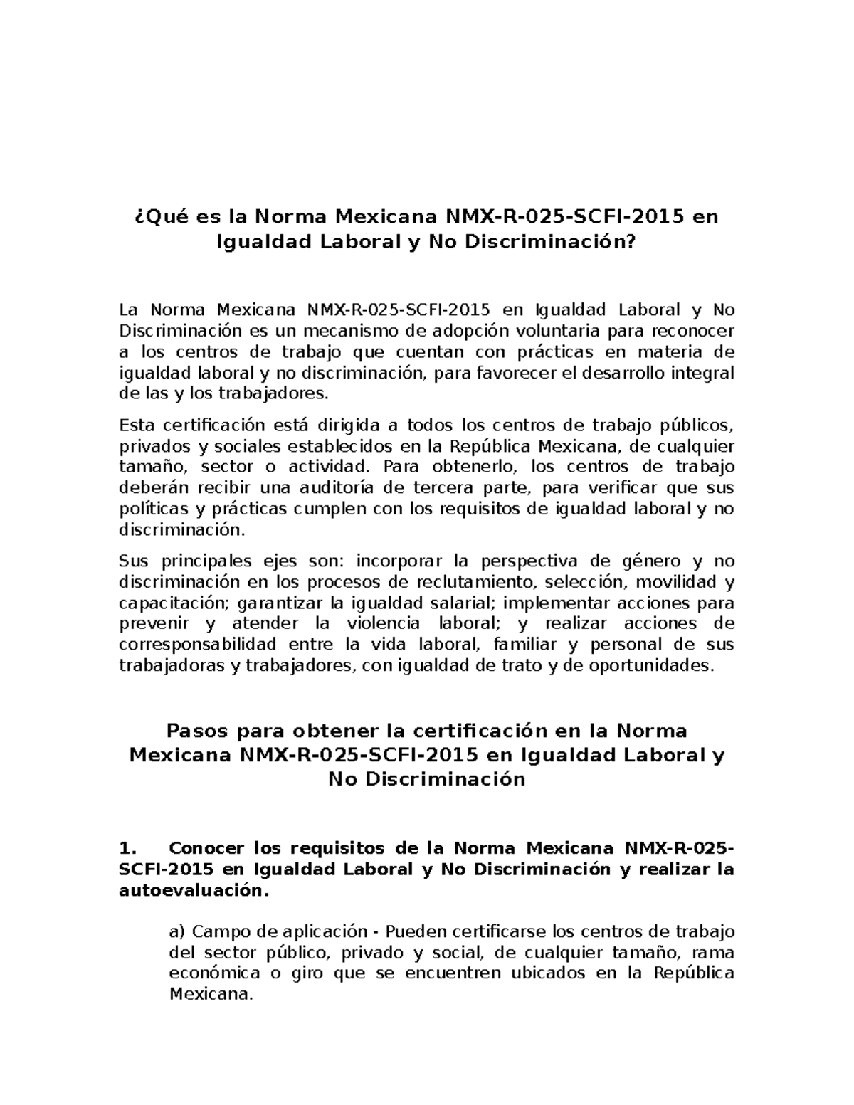 0 Norma Mexicana NMX 025 - ¿Qué es la Norma Mexicana NMX-R-025-SCFI ...