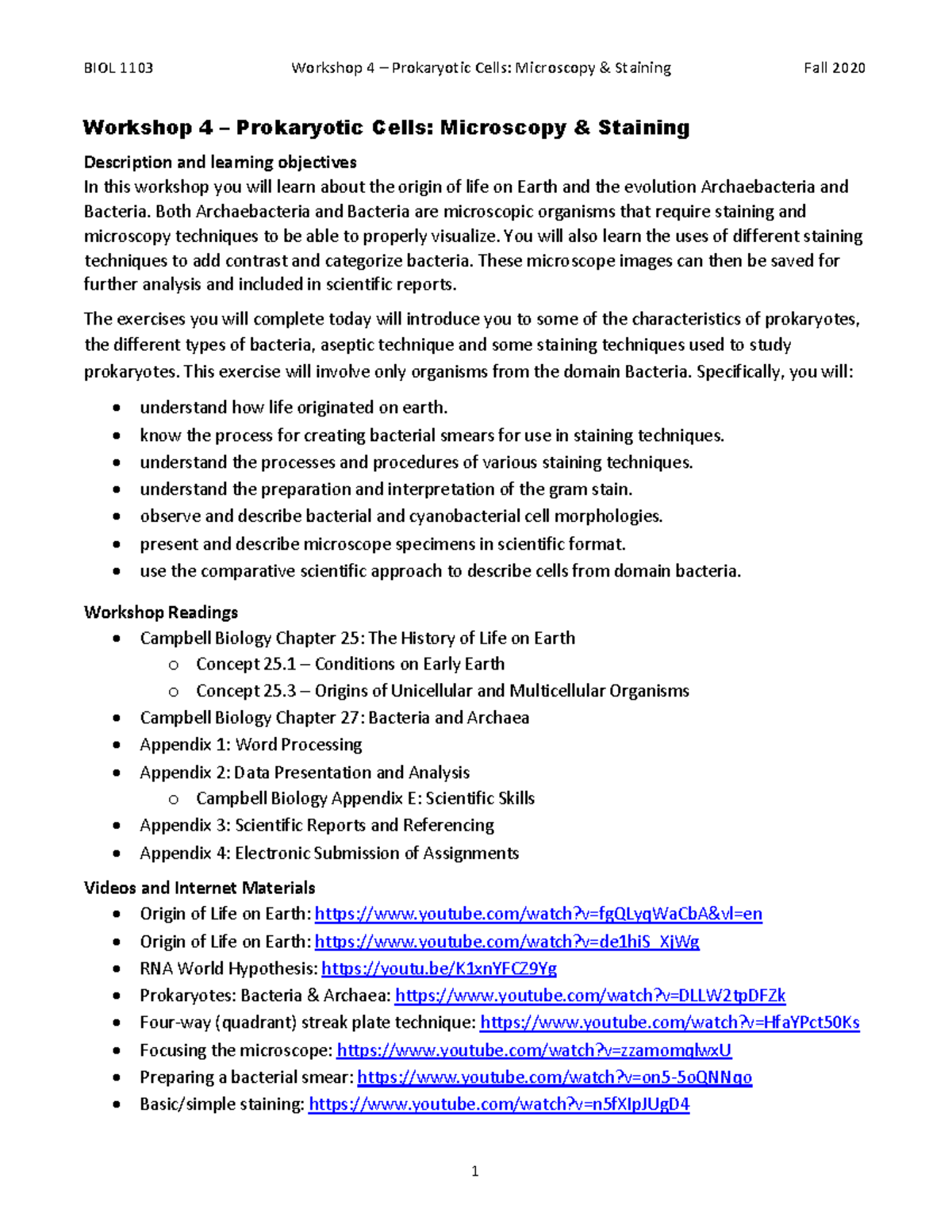 Workshop 4 Prokaryotic Cells - Warning: TT: undefined function: 32 Warning: TT: undefined ...