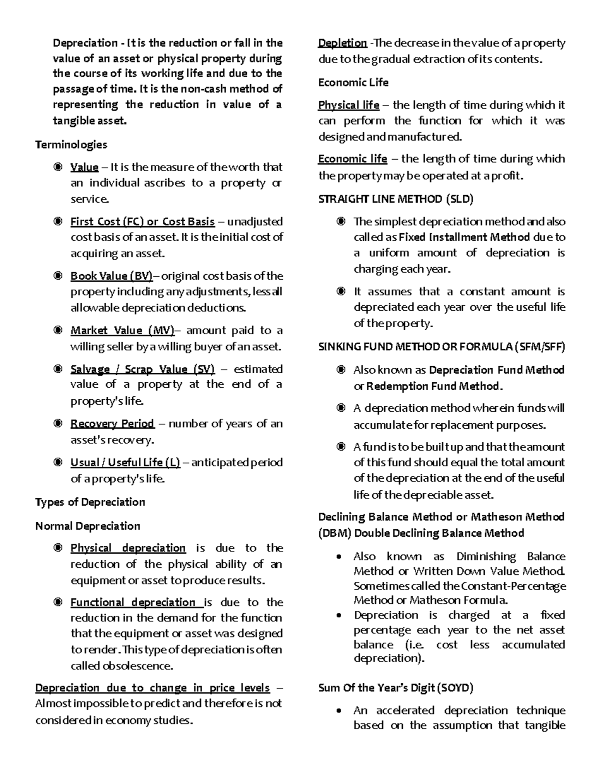 Depreciation - It is the non-cash method of representing the reduction ...