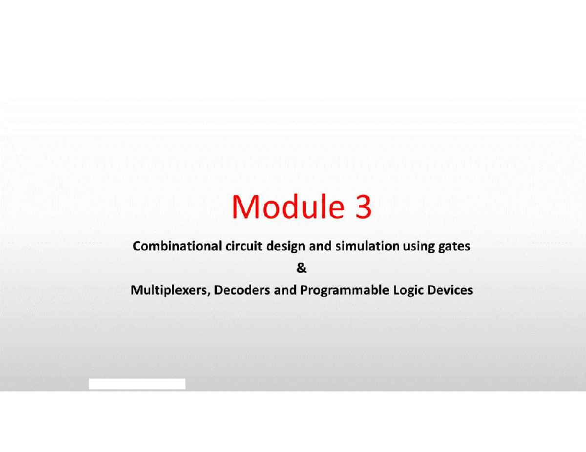 21CS33 ADE M3 PPT - analog and digital electronics - Studocu