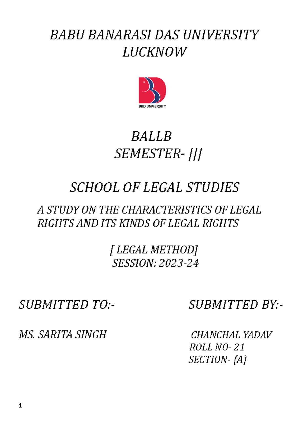 BABU Banarasi DAS University Lucknow Ballb - BABU BANARASI DAS ...