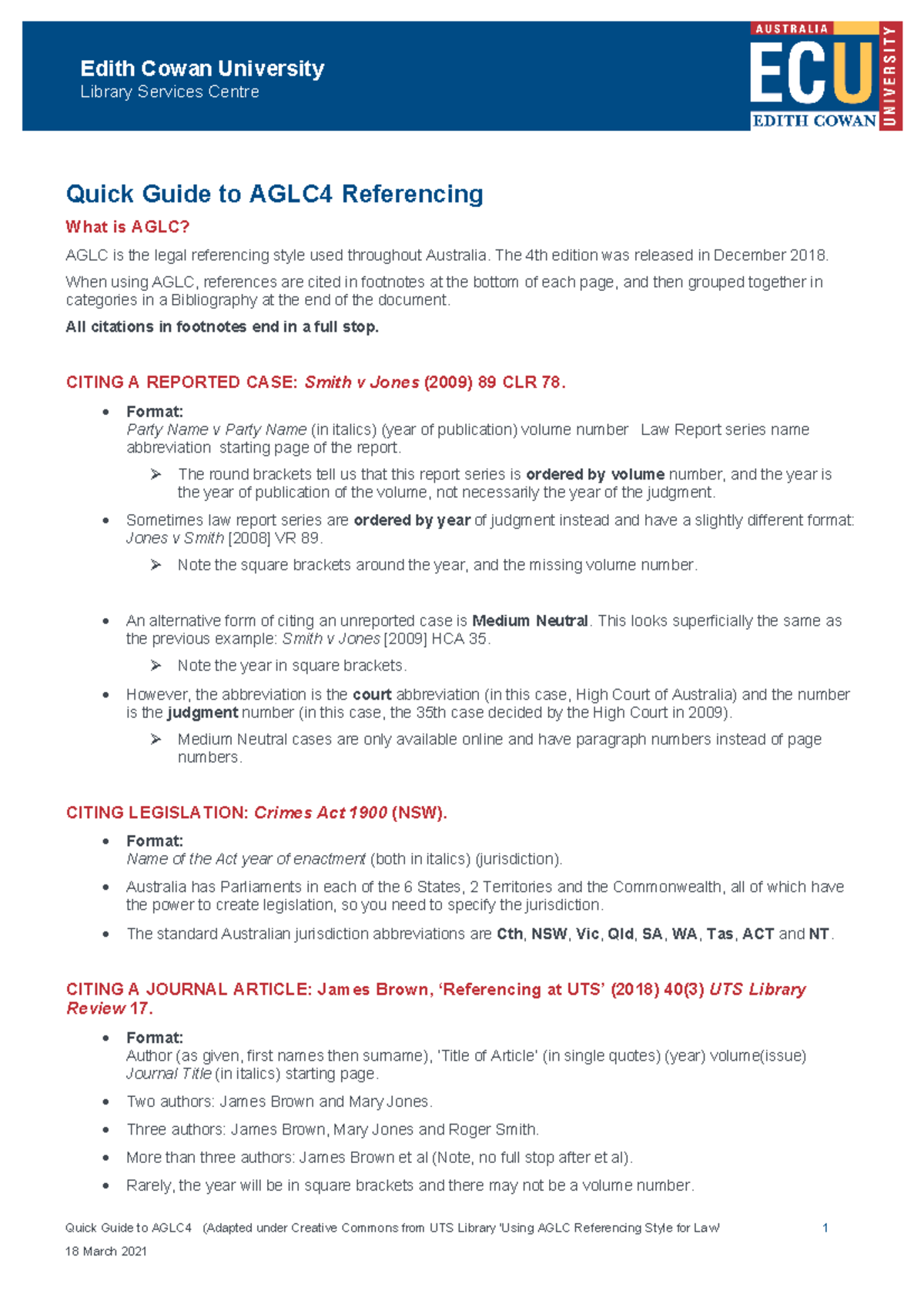 5.1 Quick Guide to AGLC4 - The 4th edition was released in December 2018. When using AGLC, - Studocu