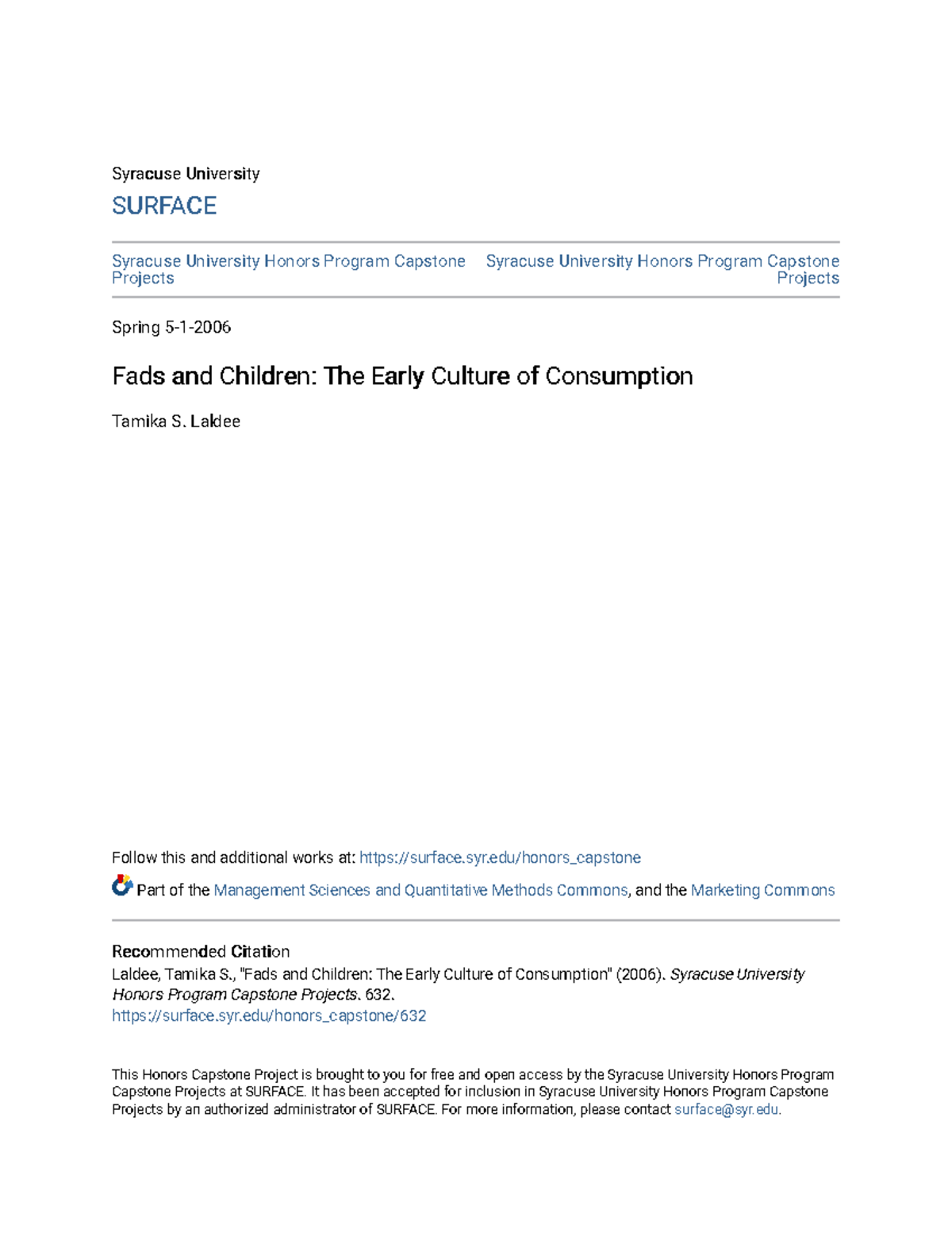 Fads and Children The Early Culture of Consumption - Laldee Follow this ...