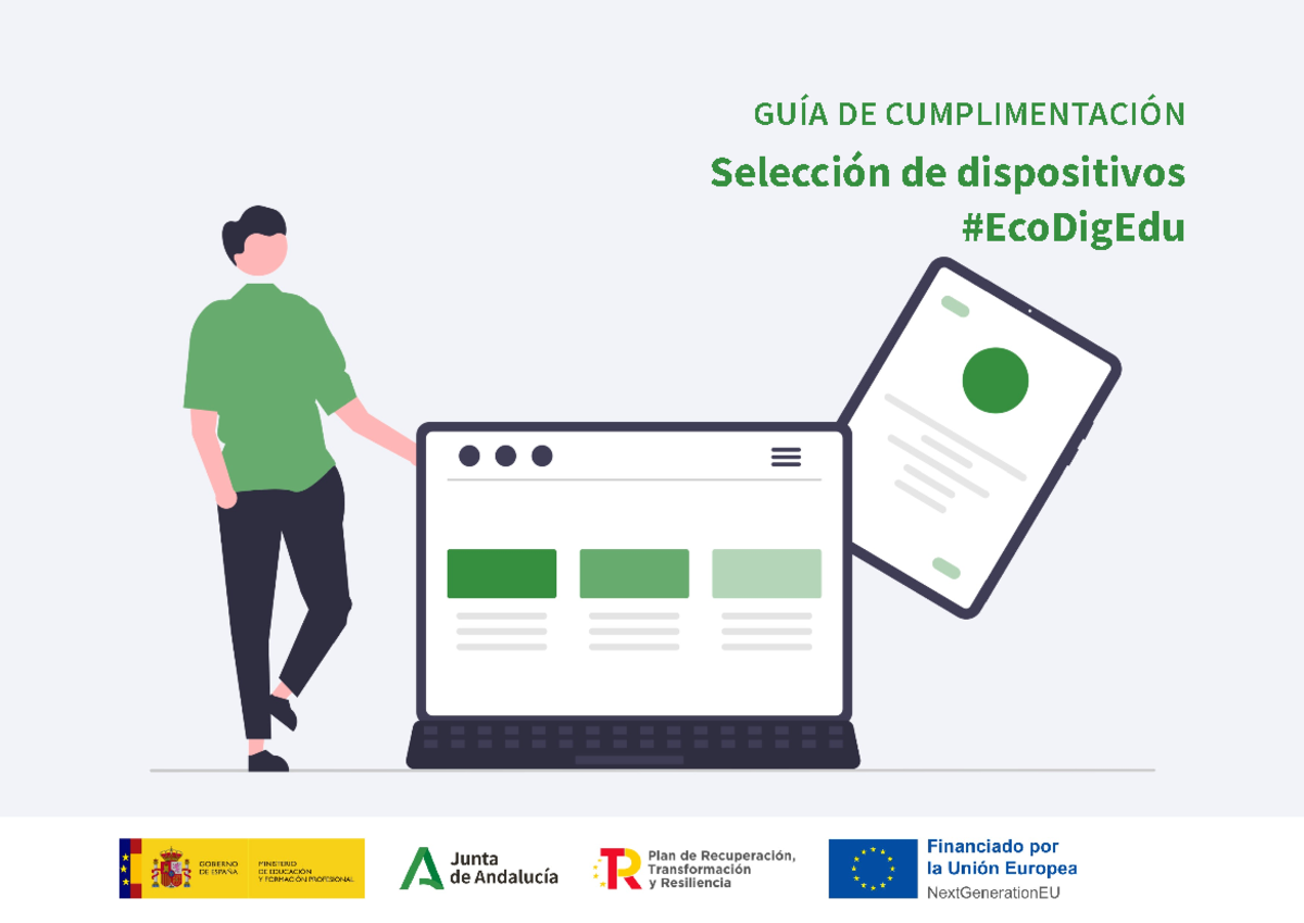 Guía dispositivos Eco Dig Edu - GUÍA DE CUMPLIMENTACIÓN Selección de dispositivos #EcoDigEdu ...