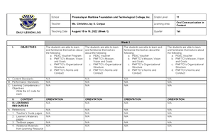 08 - RES03 - Work Immersion Training Plan - SY2223 - Annex B VIRTUAL ...