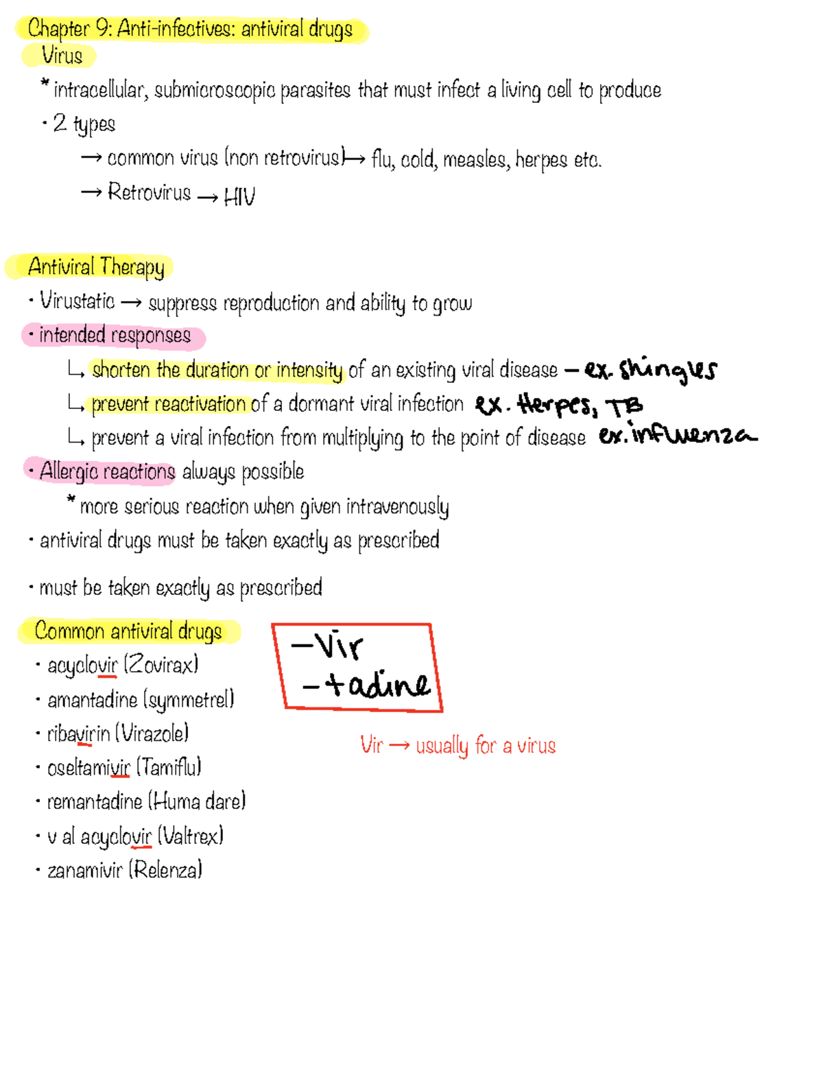 Chapter 9 anti-infectives and antiviral drugs - Chapter 9: Anti ...