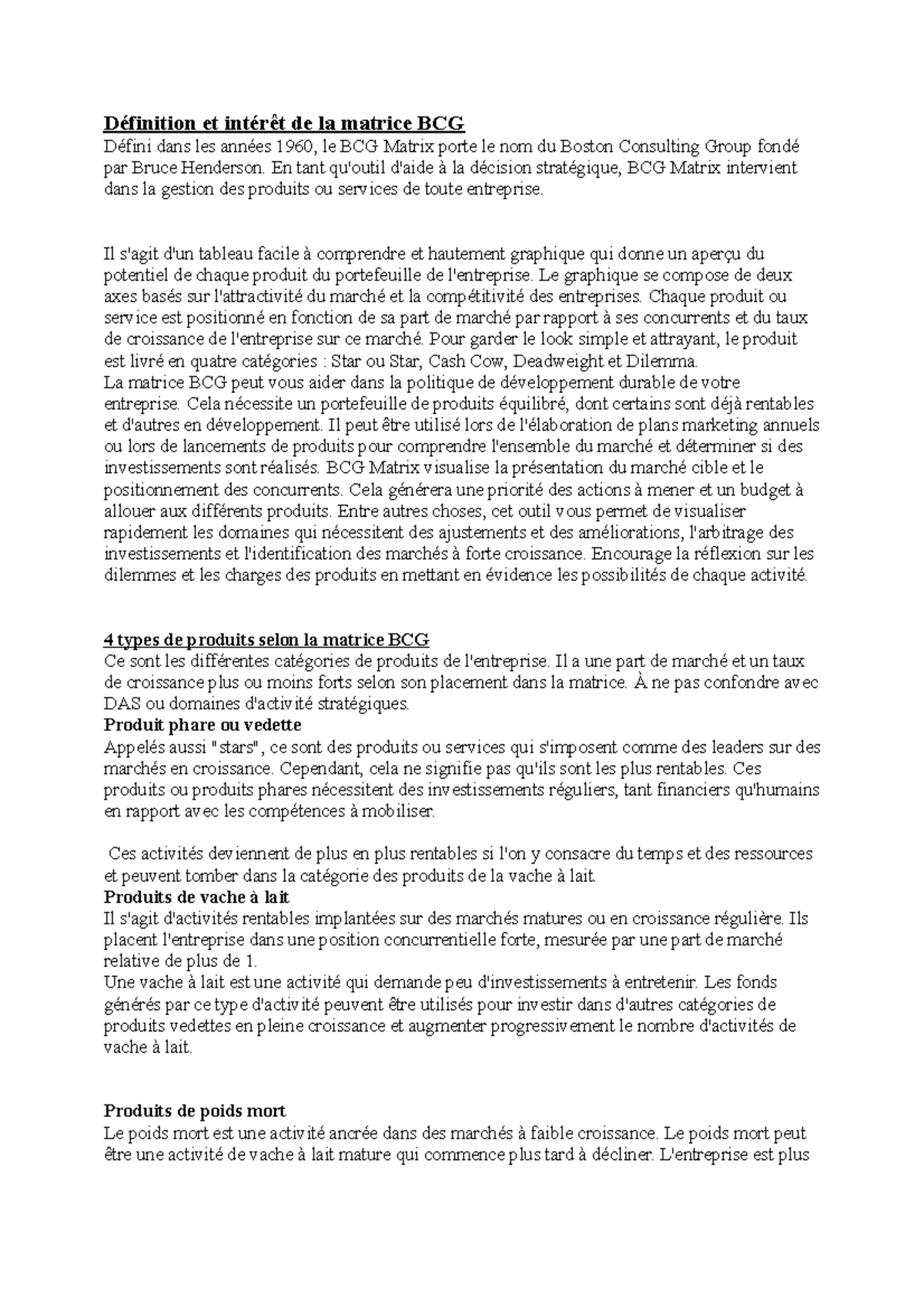 Download - la matrice BCG pour S5 - Définition et intérêt de la matrice ...