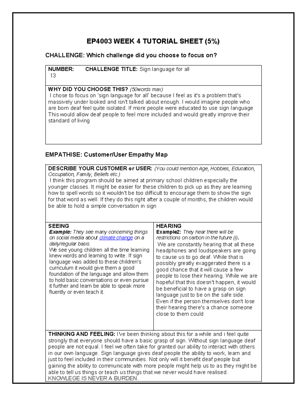 EP TUT 4 - Copy - EP4003 WEEK 4 TUTORIAL SHEET (5%) CHALLENGE: Which ...