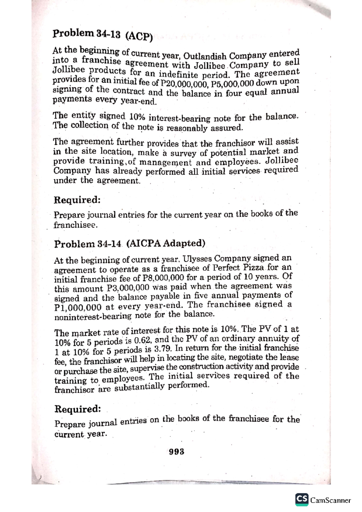 Problem 34 - Intermediate Accounting (Volume One) 2021 Edition Author ...