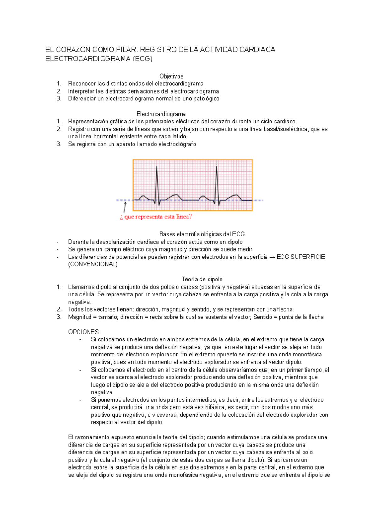 Práctica 3 - practica electros - EL CORAZÓN COMO PILAR. REGISTRO DE LA ACTIVIDAD CARDÍACA: - Studocu
