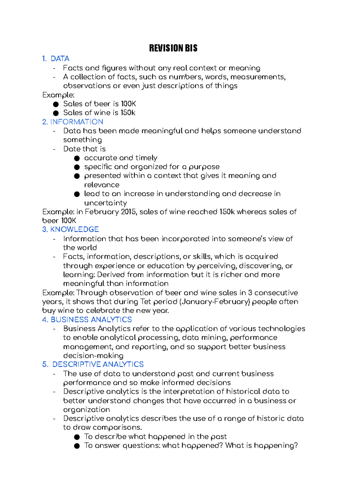 Revision BIS - note - REVISION BIS 1. DATA Facts and figures without ...