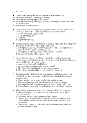 State Exam sample Registered Nurse 2022 - Number ...